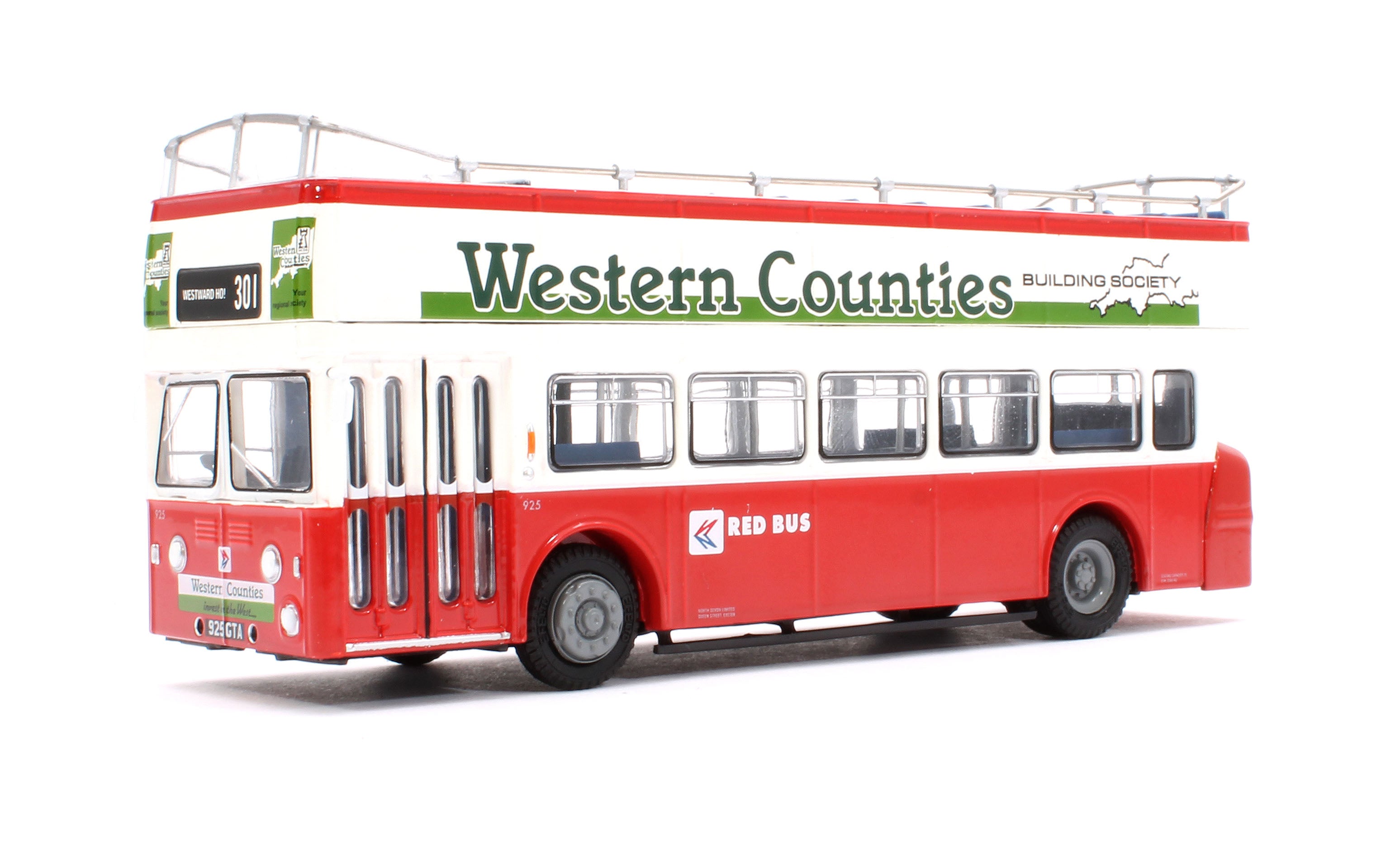 EFE E40803 Leyland Atlantean Open Top Red Bus NBC 925 925GTA – Rails