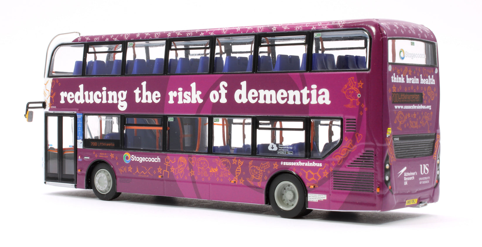Northcord Model Company UK6532 ADL Enviro 400 Sussex Brain – Rails