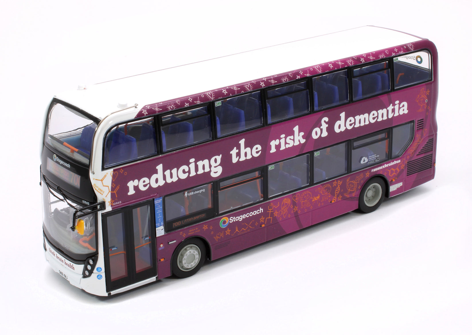 Northcord Model Company UK6532 ADL Enviro 400 Sussex Brain – Rails