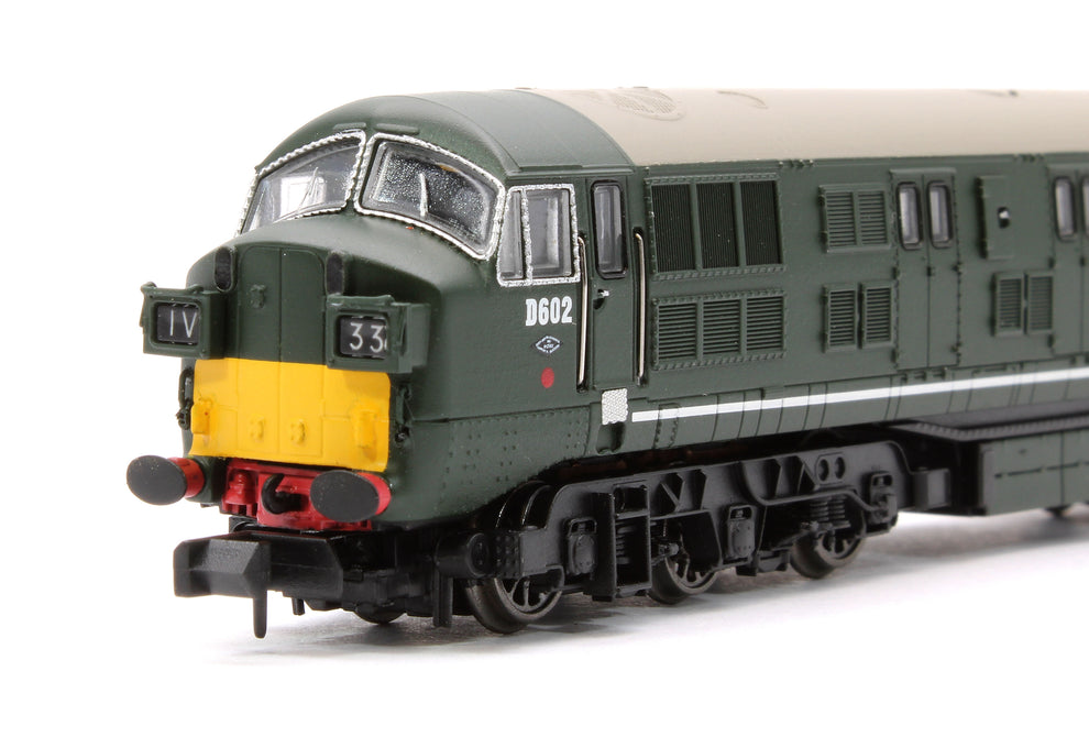 EFE Rail Class 41 'Warship' Headcode Box D602 'Bulldog' BR Green (Small Yellow – Rails of Sheffield