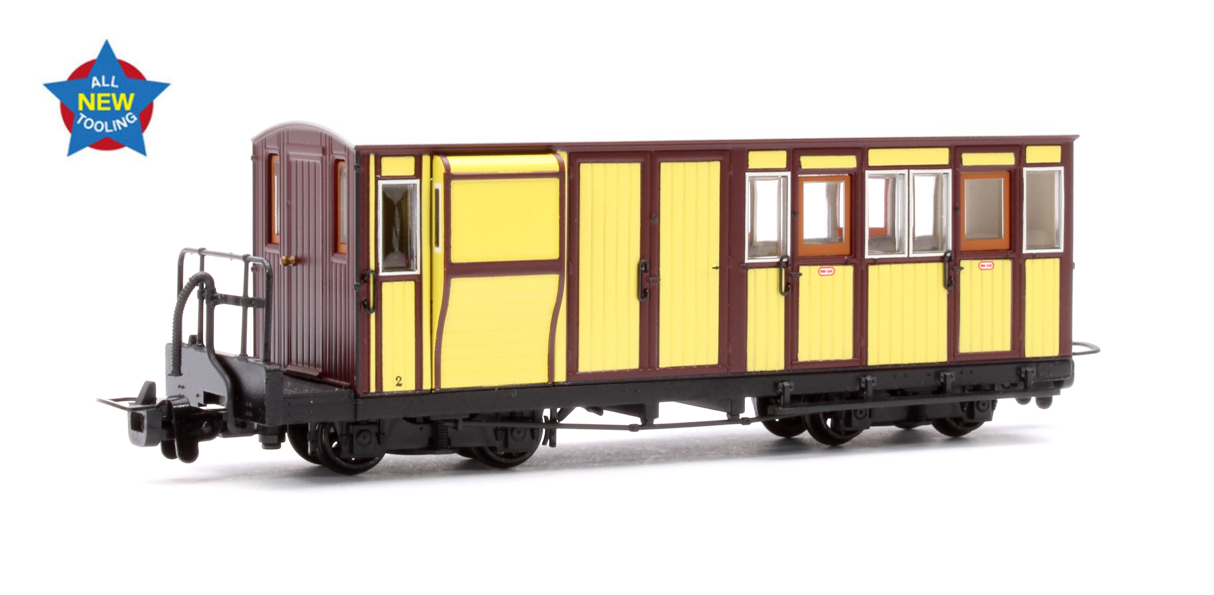 Bachmann 394-081 Ffestiniog Railway Brake Third No. 2 FR – Rails