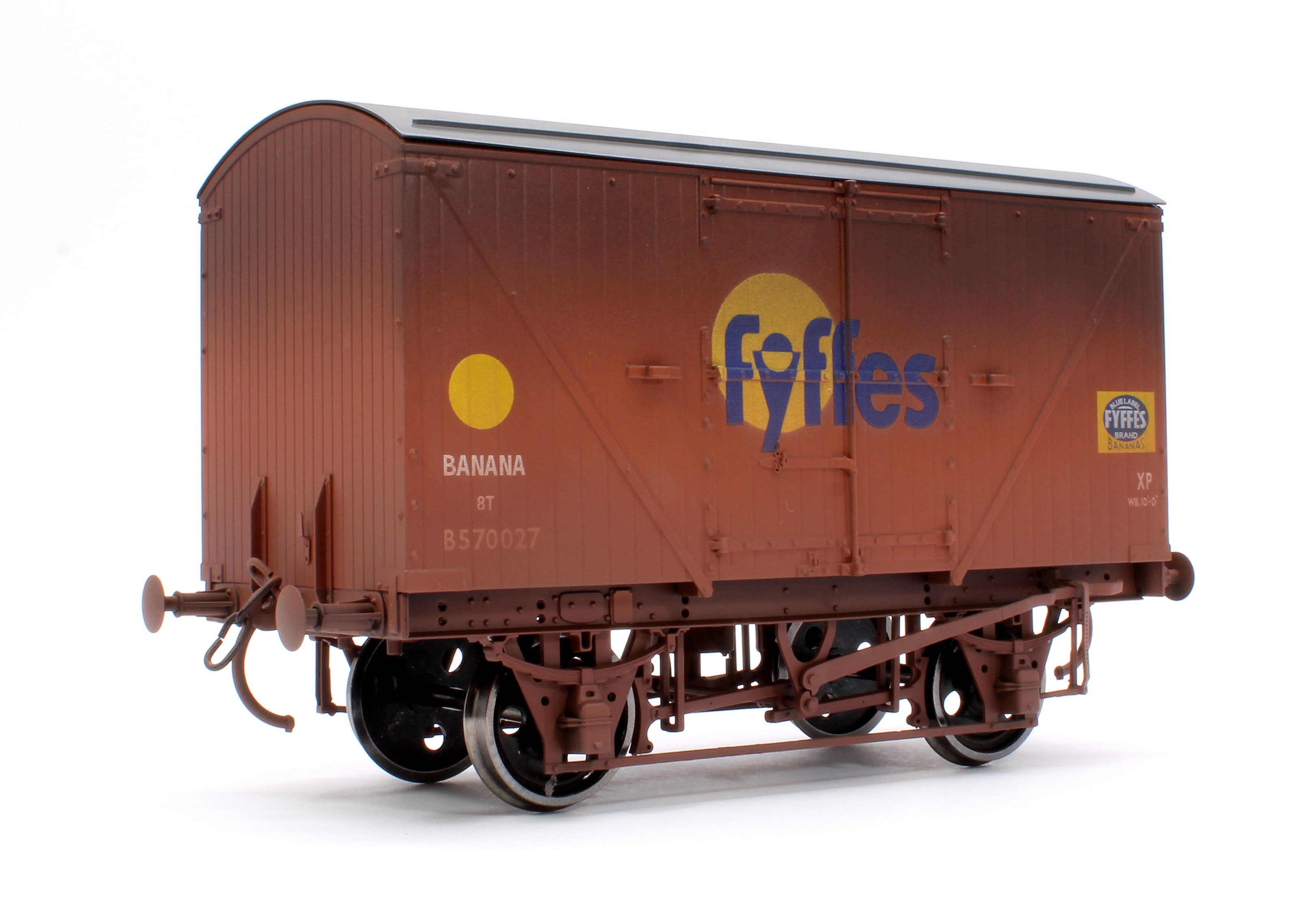 Dapol 7F-016-009W Banana Van Fyffes Bauxite Large Logo – Rails