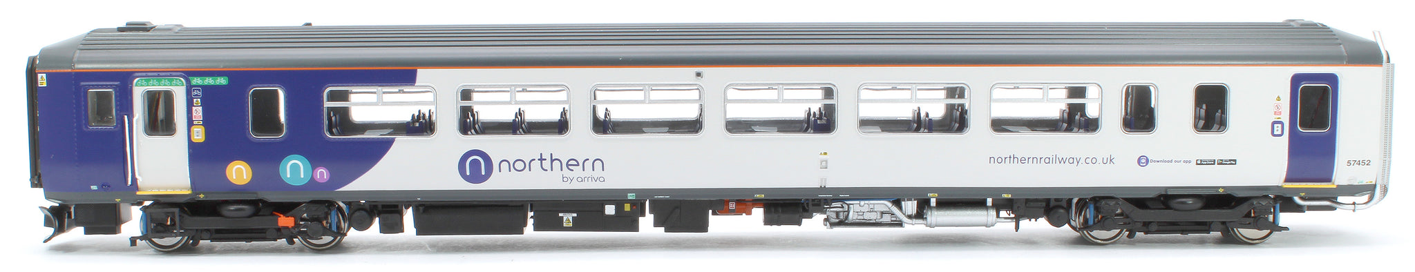 Realtrack RT156-411 Class 156 Northern White Livery 2 Car DMU – Rails ...