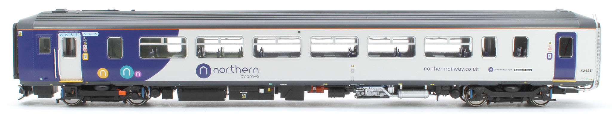 Realtrack RT156-412 Class 156 Northern White Livery 2 Car DMU – Rails ...
