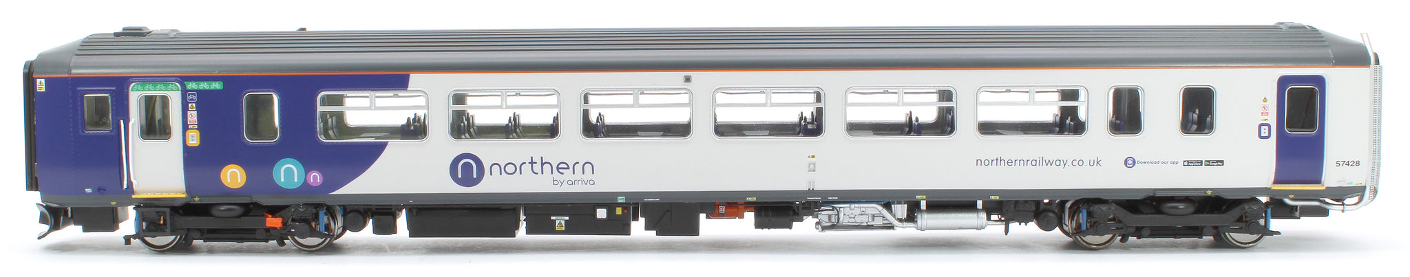 Realtrack RT156-412 Class 156 Northern White Livery 2 Car DMU – Rails ...