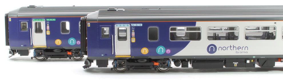 Realtrack RT156-412 Class 156 Northern White Livery 2 Car DMU – Rails