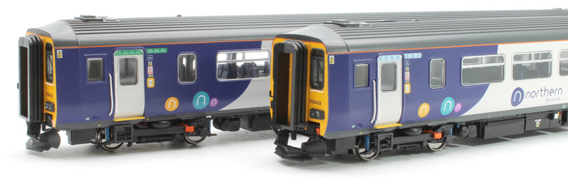 Realtrack RT156-412 Class 156 Northern White Livery 2 Car DMU – Rails