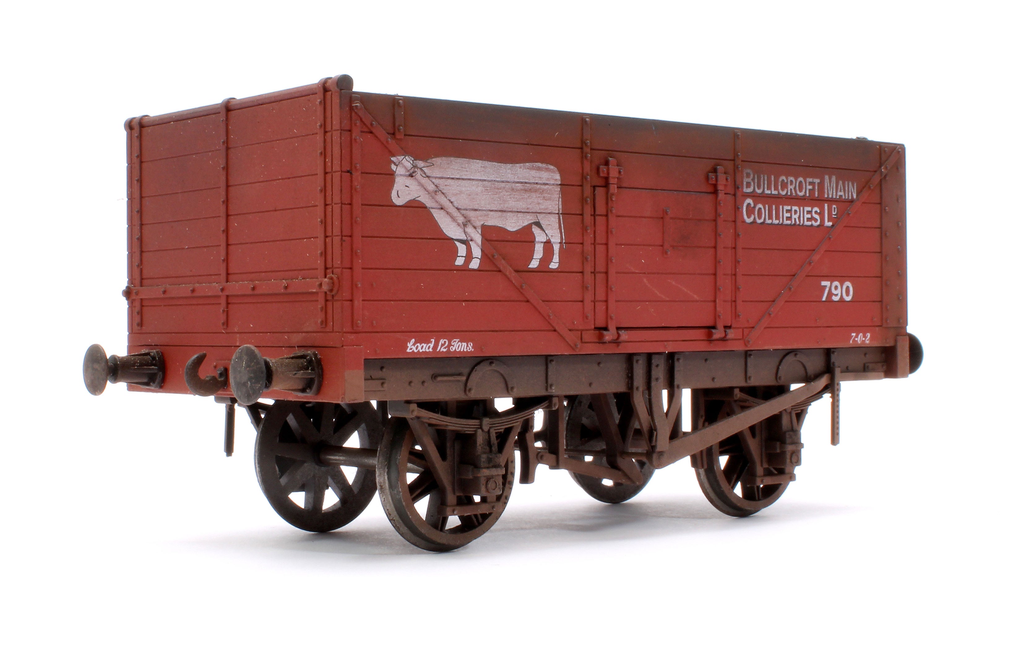 Kit Built Pre-Owned Kit Built 7 Plank Wagon 'Bullcroft Main Collieries ...