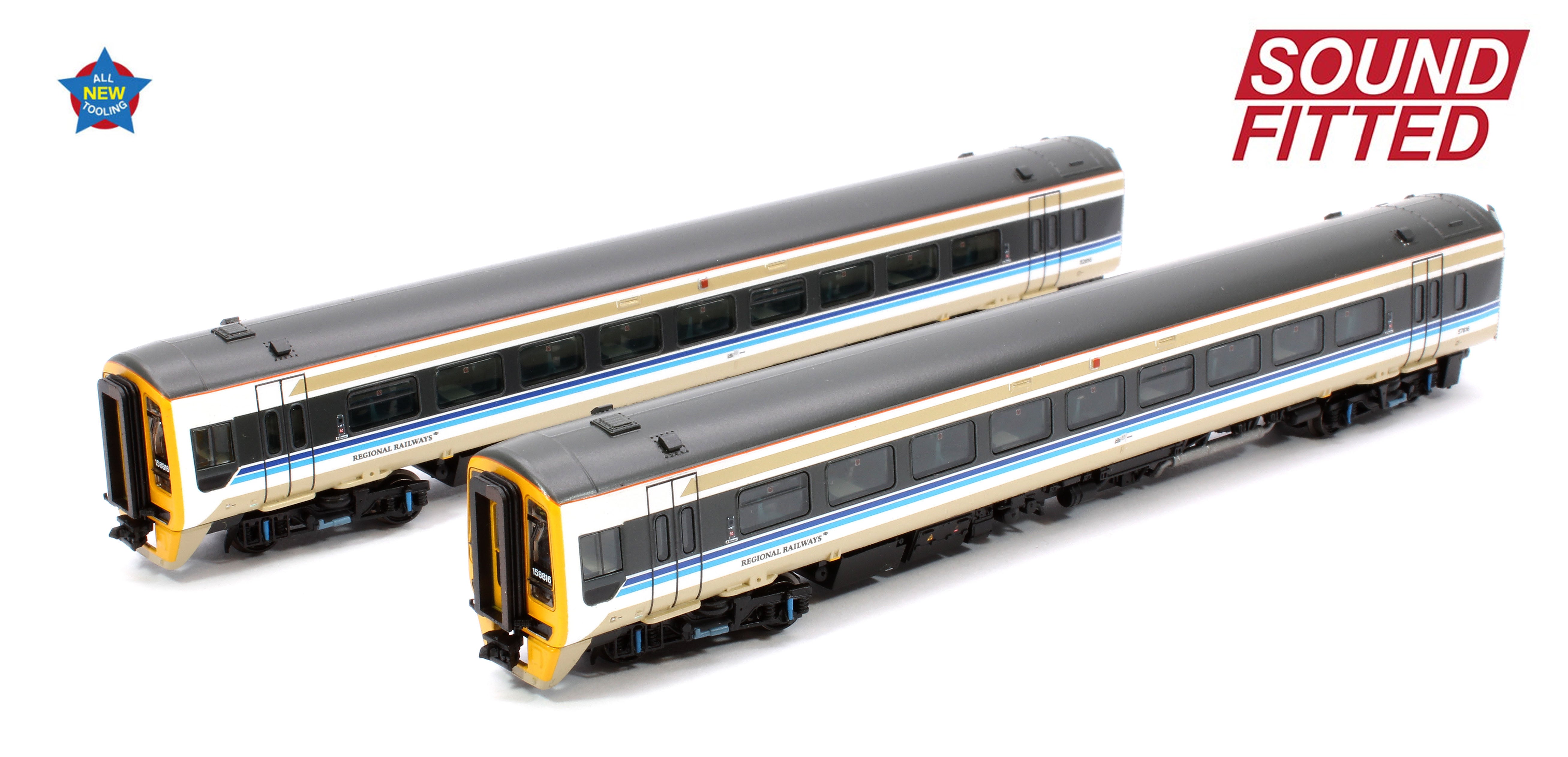 Graham Farish 371-850ASF Class 158 2-Car DMU 158816 BR – Rails