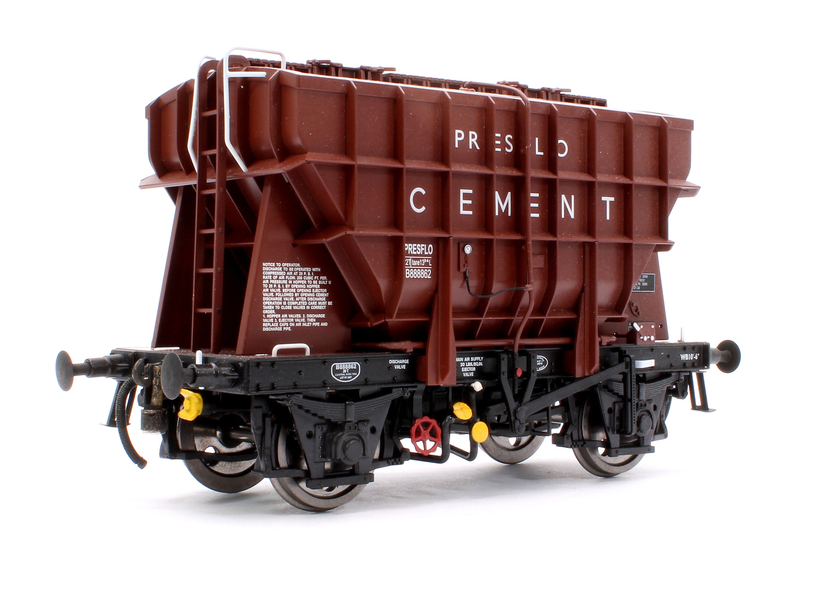 Ellis Clark Trains Pre-Owned BR Bauxite Presflo Cement Wagon Pre-TOPS ...