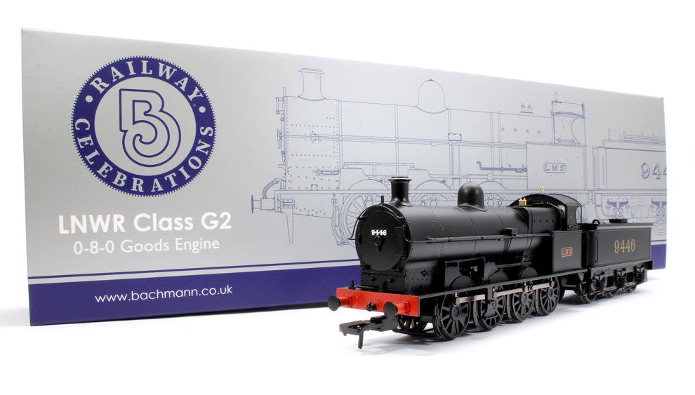 Bachmann 31-483SF LNWR G2 9446 LMS Black Steam Locomotive - – Rails