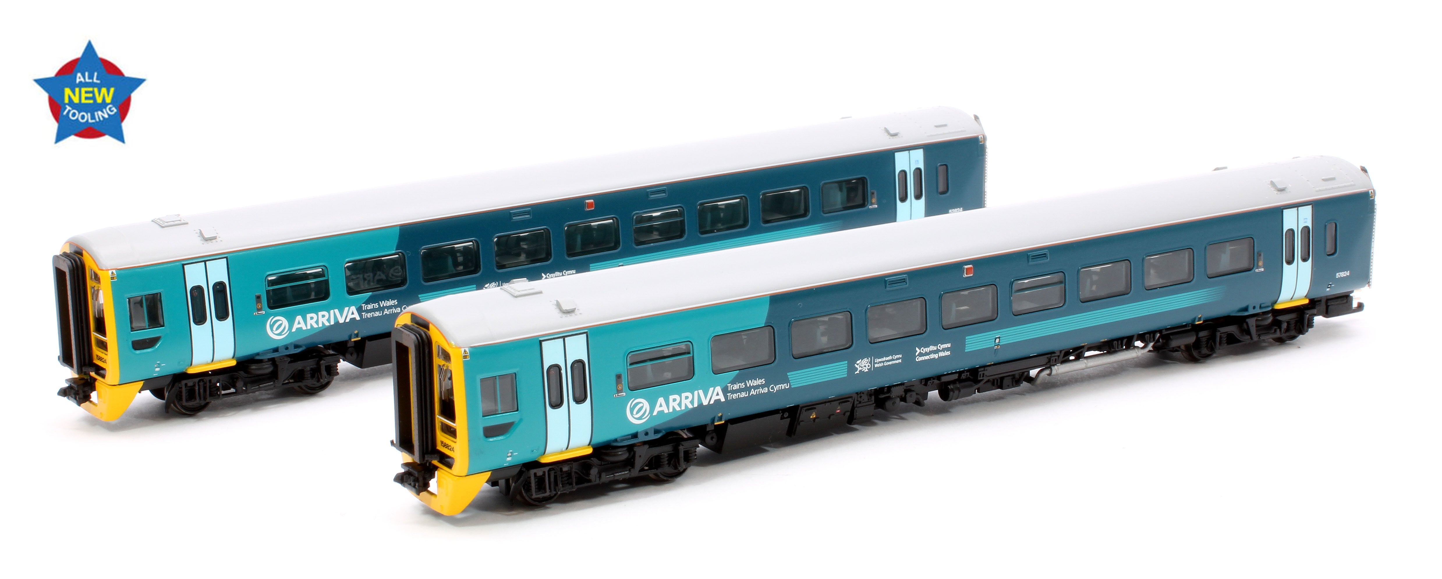 Graham Farish 371-854 Class 158 2-Car DMU 158824 Arriva – Rails