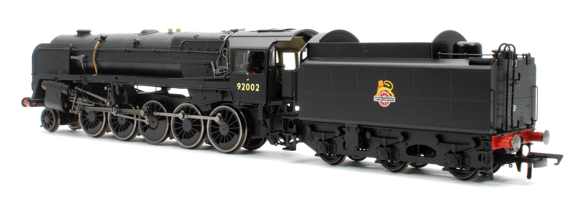 Hornby R30132 Class 9F 2-10-0 92002 BR Black Early Emblem Steam ...