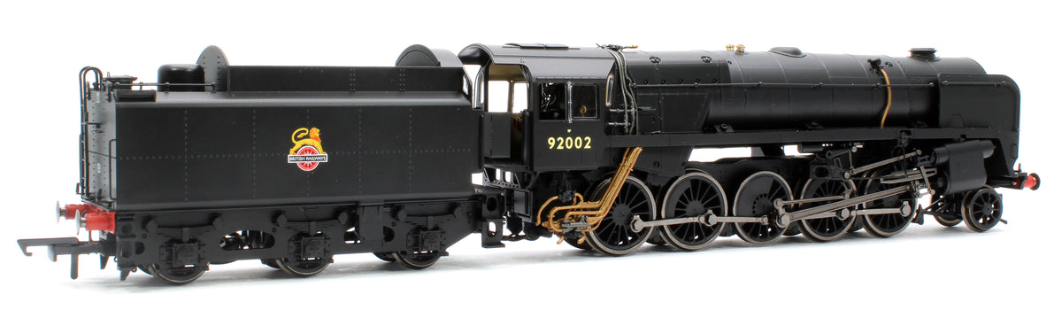 Hornby R30132 Class 9F 2-10-0 92002 BR Black Early Emblem Steam ...