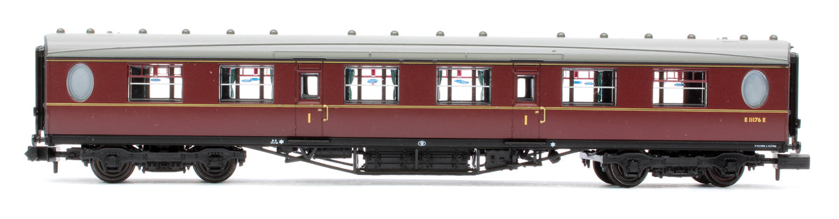 Graham Farish 376-202 LNER Thompson First Corridor BR Maroon E11176E ...