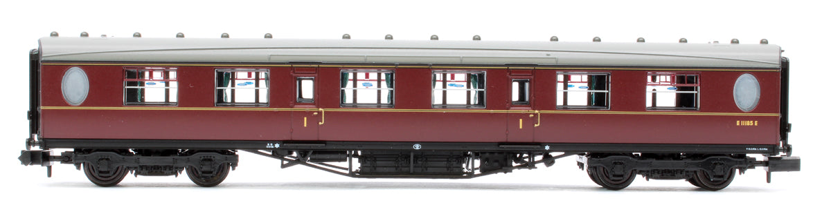 Graham Farish 376-202A LNER Thompson First Corridor BR Maroon E11185E ...