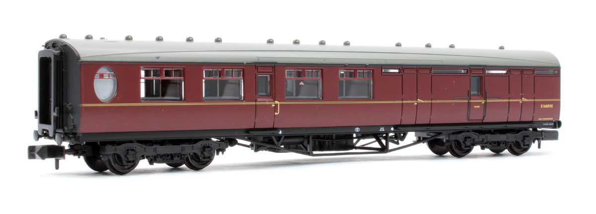 Graham Farish 376-277A LNER Thompson Brake Second Corridor BR Maroon No ...
