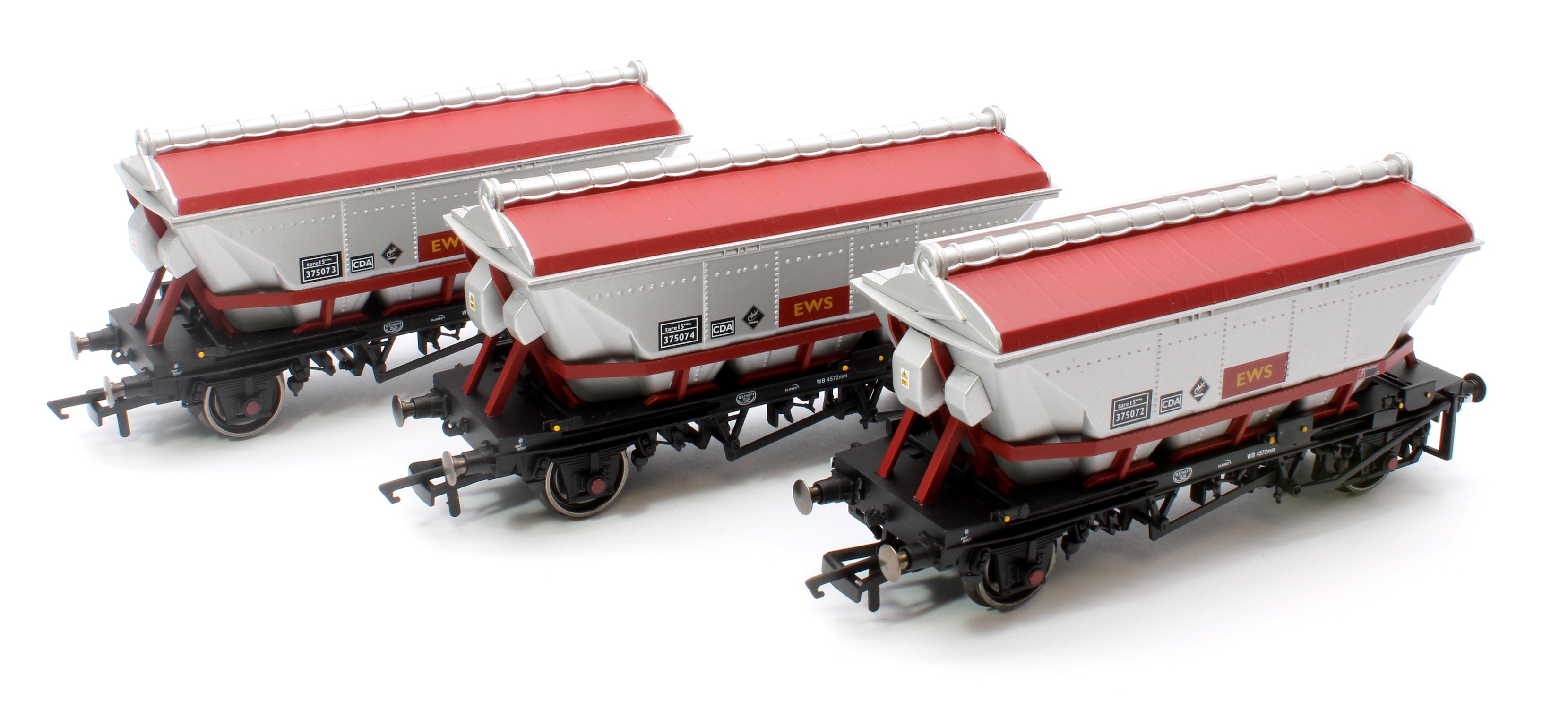 Hornby R60071 EWS CDA Hopper Wagons Three Pack – Rails