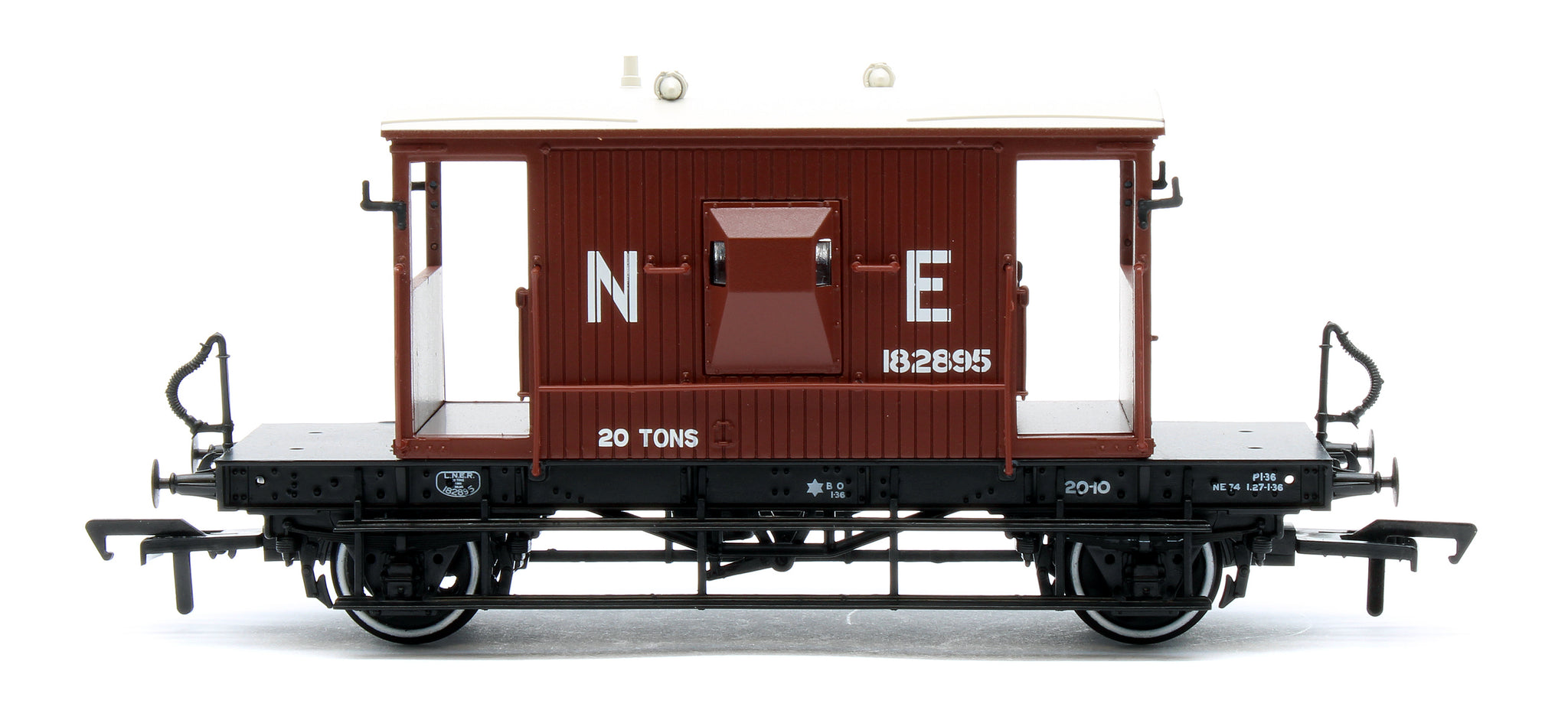 Bachmann 37-529C LNER 20T Brake Van LNER Bauxite 182895 – Rails