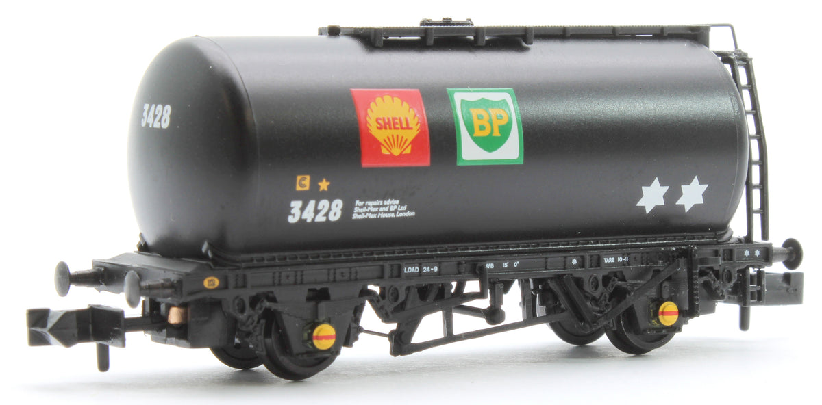 Graham Farish 373-778C BR 45T TTA Tank Wagon 'Shell/BP' Black 3428 ...