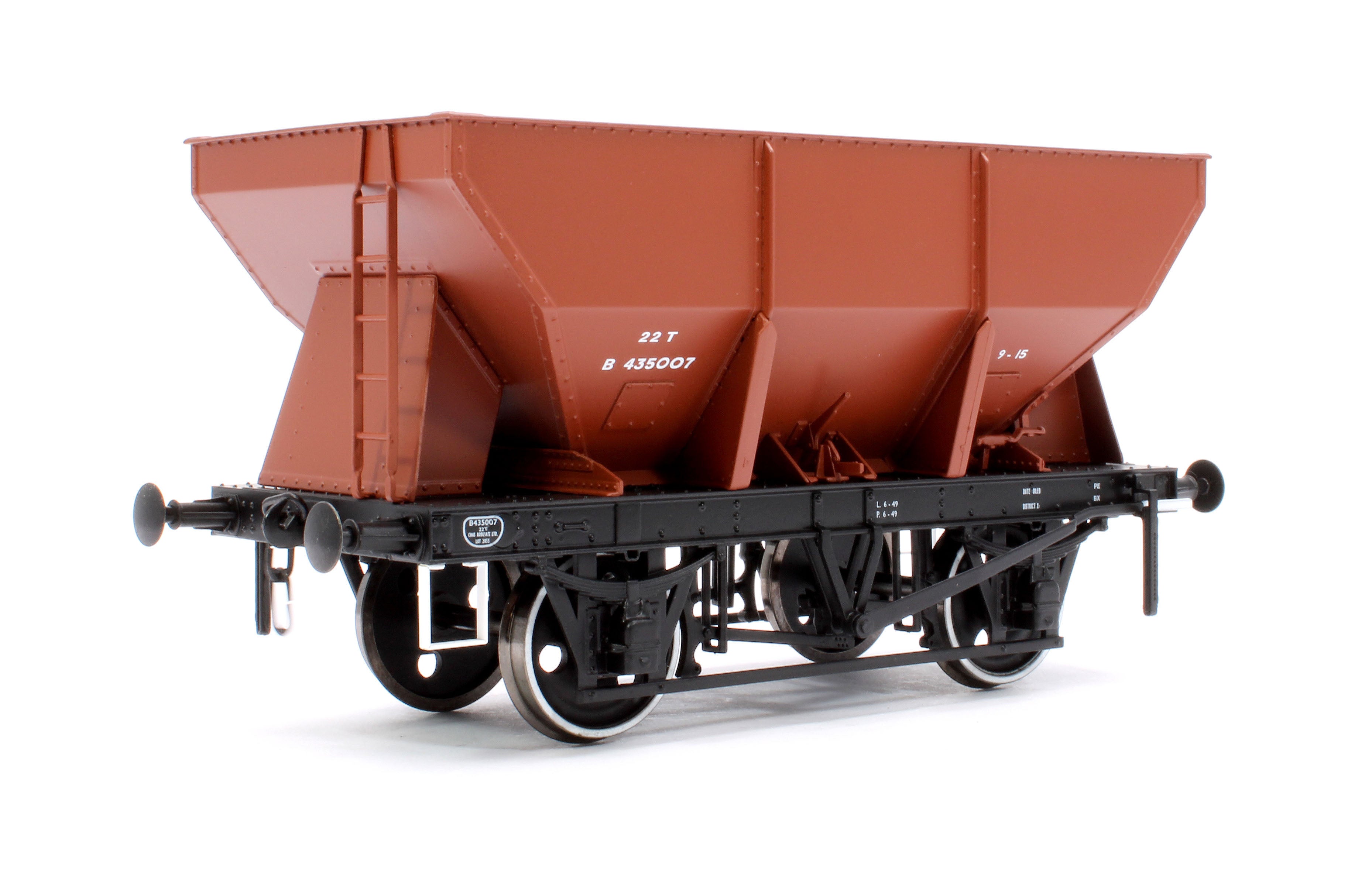 Dapol 7F-033-001 24T Steel Ore Hopper BR Bauxite B435007 – Rails