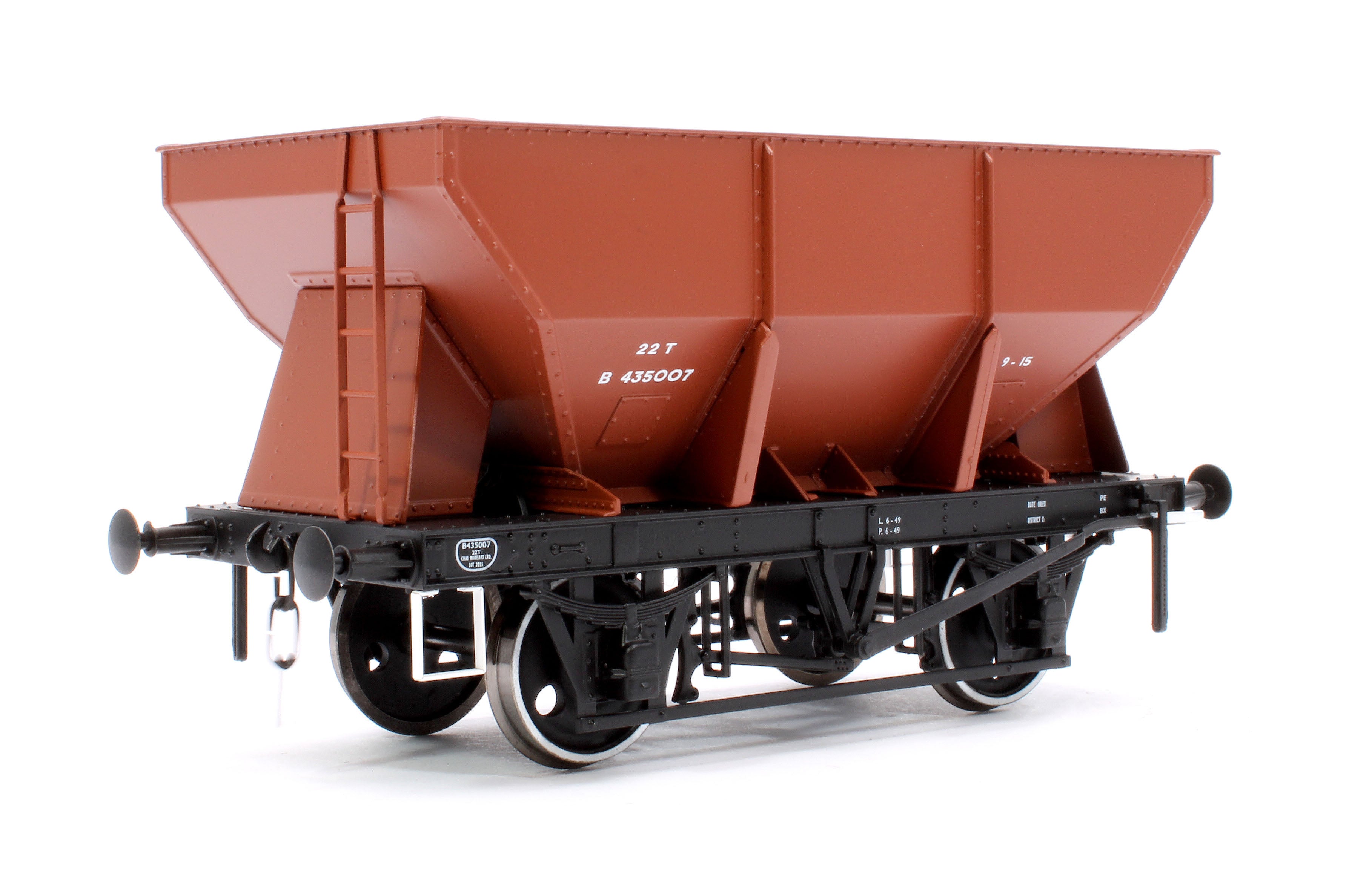 Dapol 7F-033-001 24T Steel Ore Hopper BR Bauxite B435007 – Rails