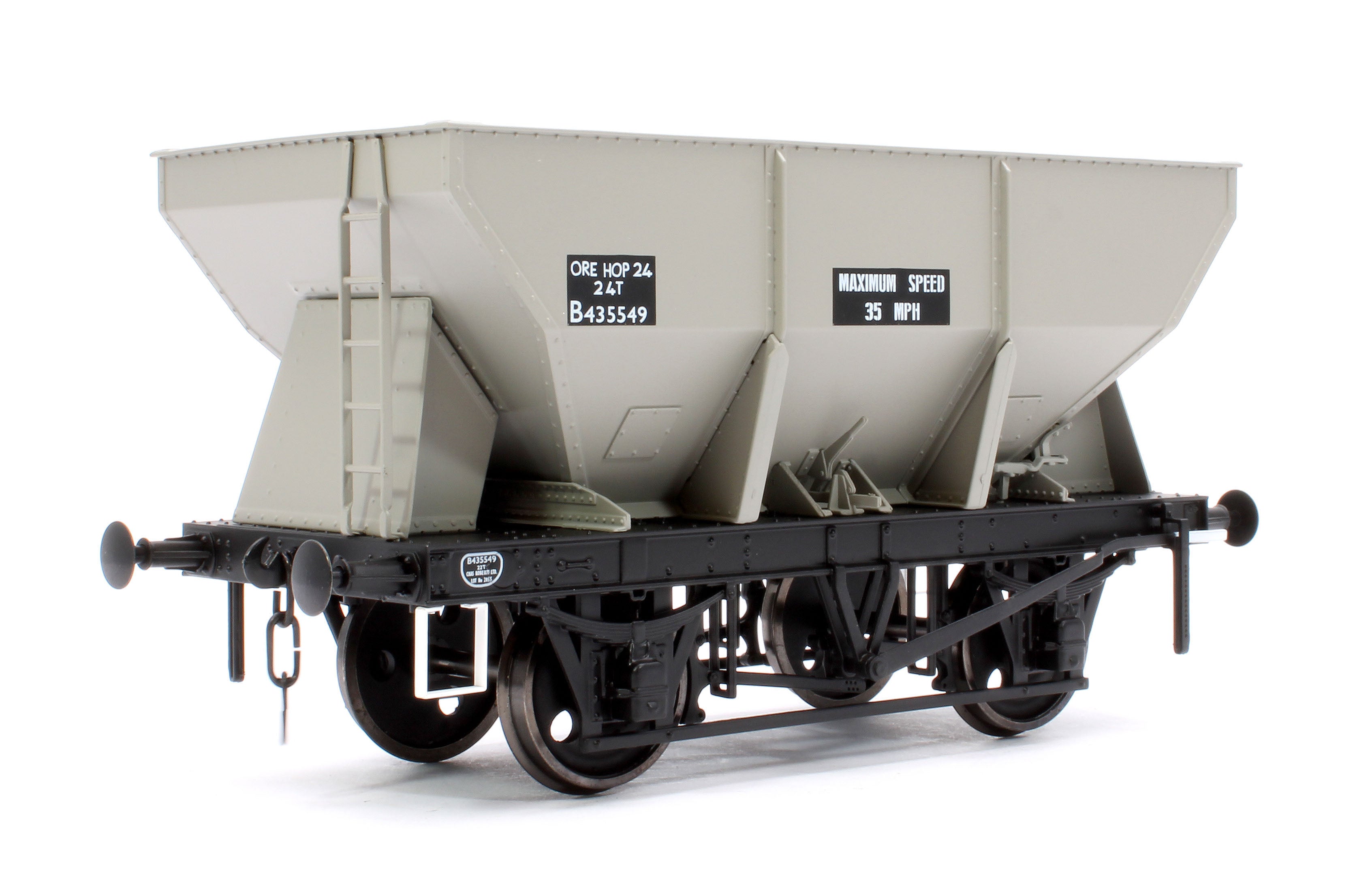 Dapol 7F-033-005 24T Steel Ore Hopper Grey B435549 Ore Hop – Rails
