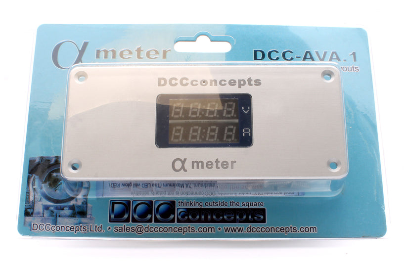 Layout Concepts DCC-AVA.1 Alpha Meter for DC or DCC – Rails