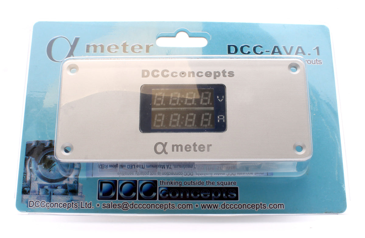 DCC Concepts DCC-AVA.1 Alpha Meter for DC or DCC – Rails of Sheffield
