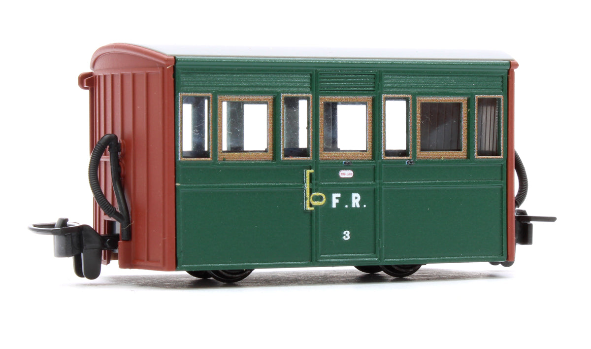 Peco GR557A GLT OO-9 Ffestiniog Railway 4-wheel Bug Box coach – Rails