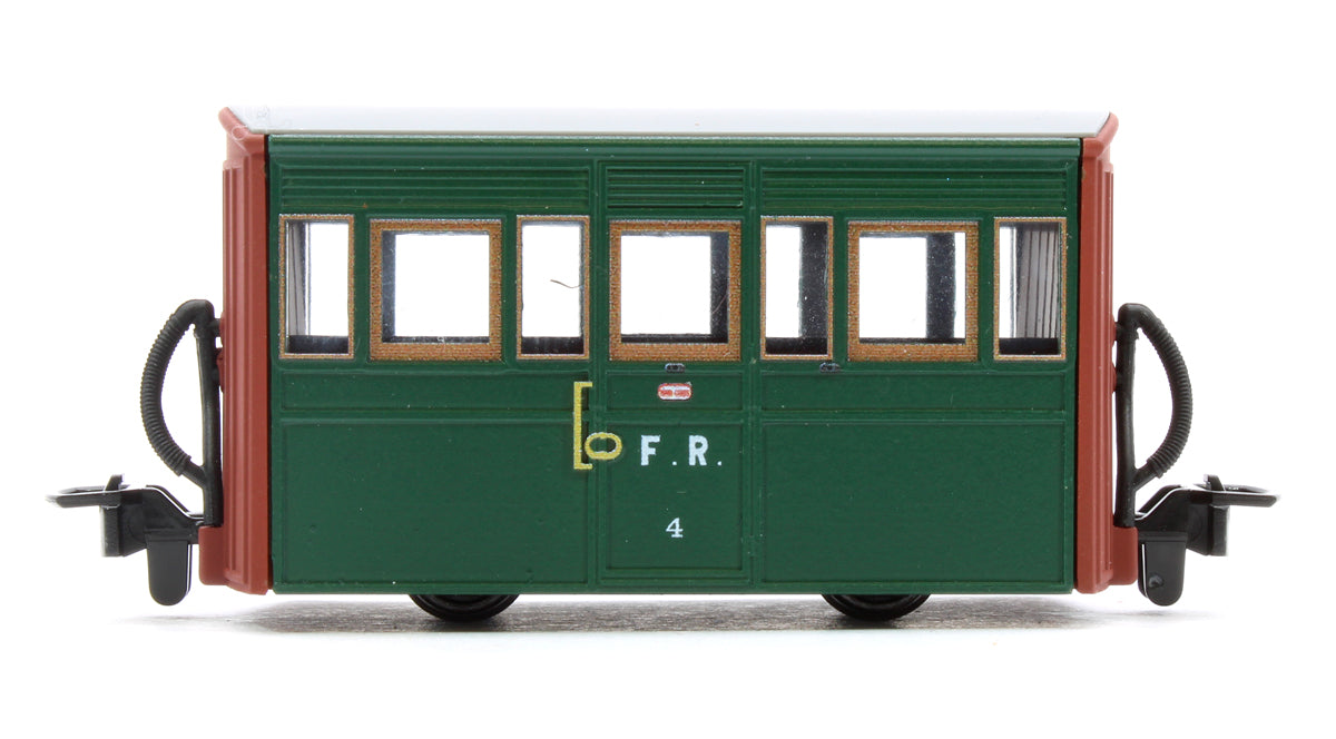 Peco GR-557B GLT OO-9 Ffestiniog Railway 4-wheel Box coach Col ...