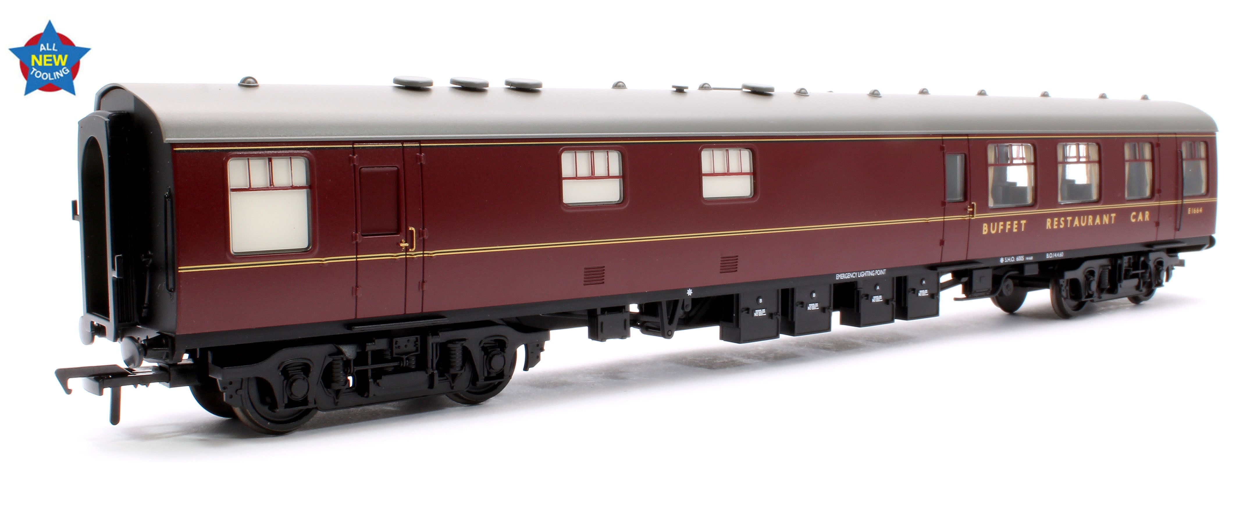 Bachmann 39-850A BR MK1 RB Restaurant Buffet BR Maroon No. – Rails
