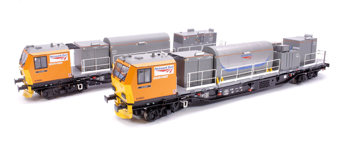 Bachmann 31-579 Windhoff MPV 2-Car Set Network Rail Orange Nos. DR98914 ...