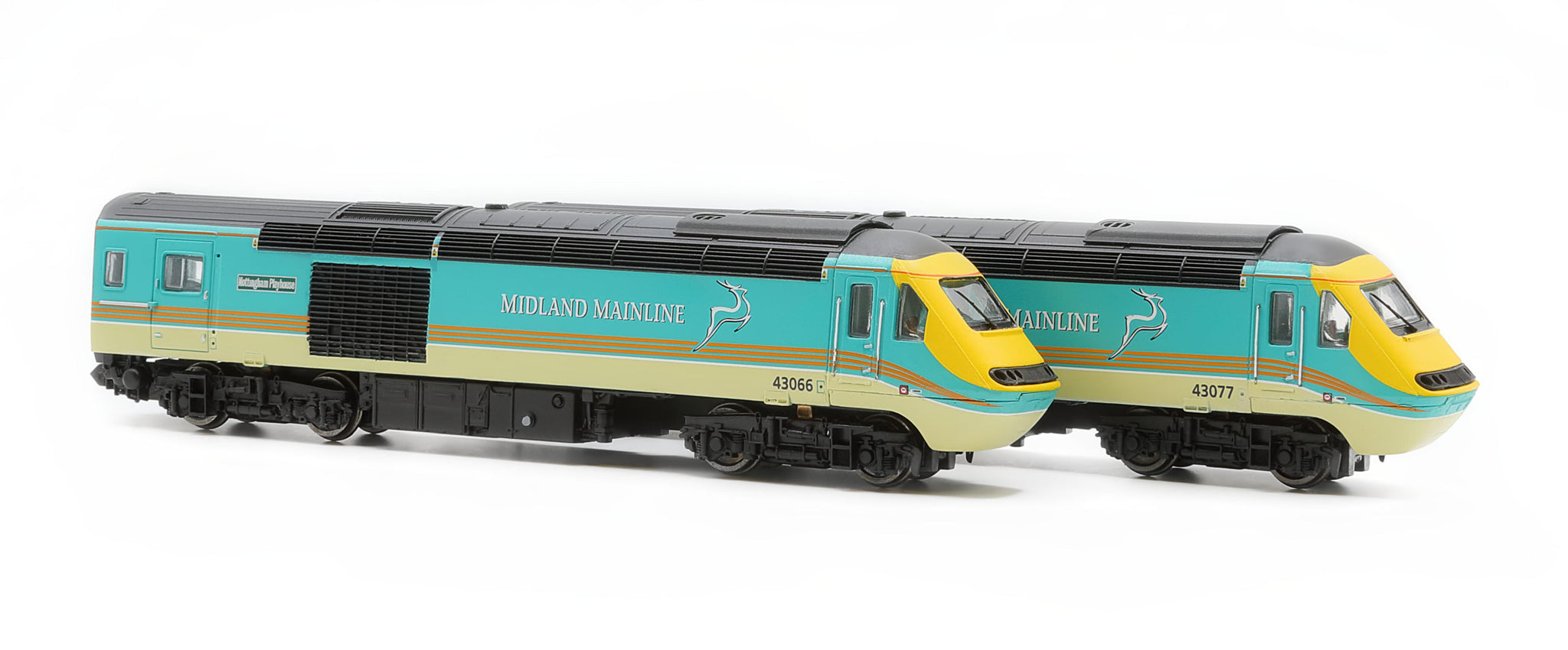 Dapol 2D-019-015 Class 43 HST Midland Mainline (43066 & 43077) 4 Car ...