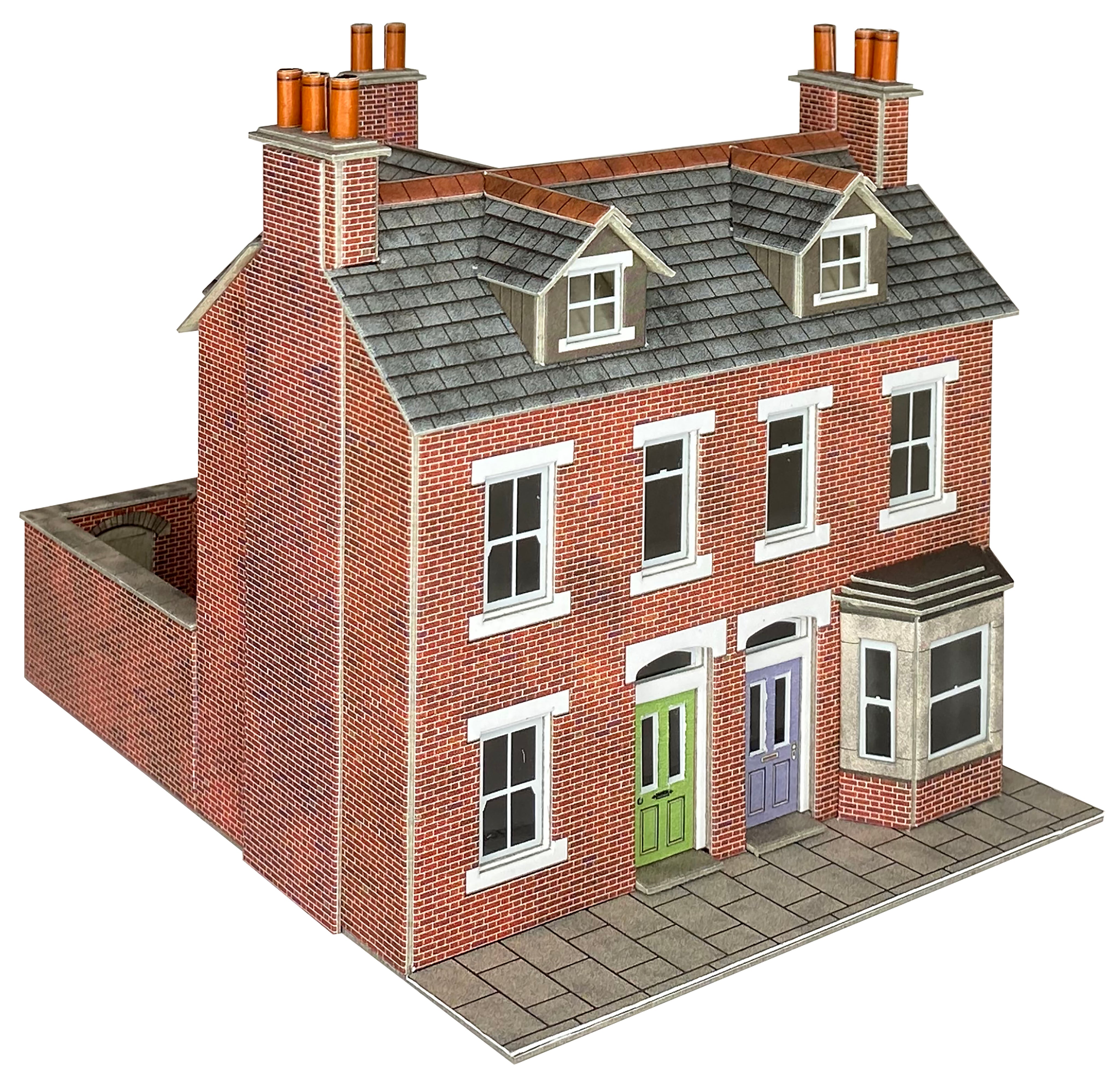 Metcalfe Models PO300 Terraced Housing Brick Kit – Rails