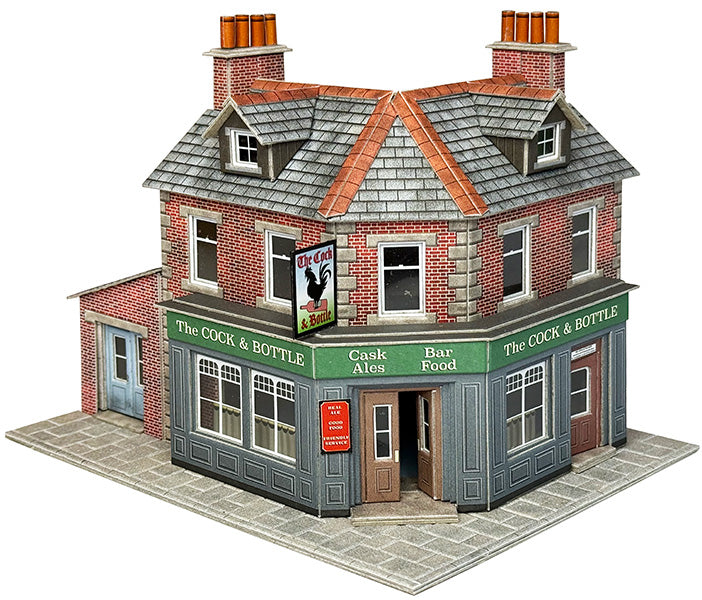 Metcalfe Models PO308 OO/HO Scale Corner Shop or Pub Brick – Rails