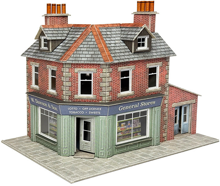 Metcalfe Models PO308 OO/HO Scale Corner Shop or Pub Brick – Rails