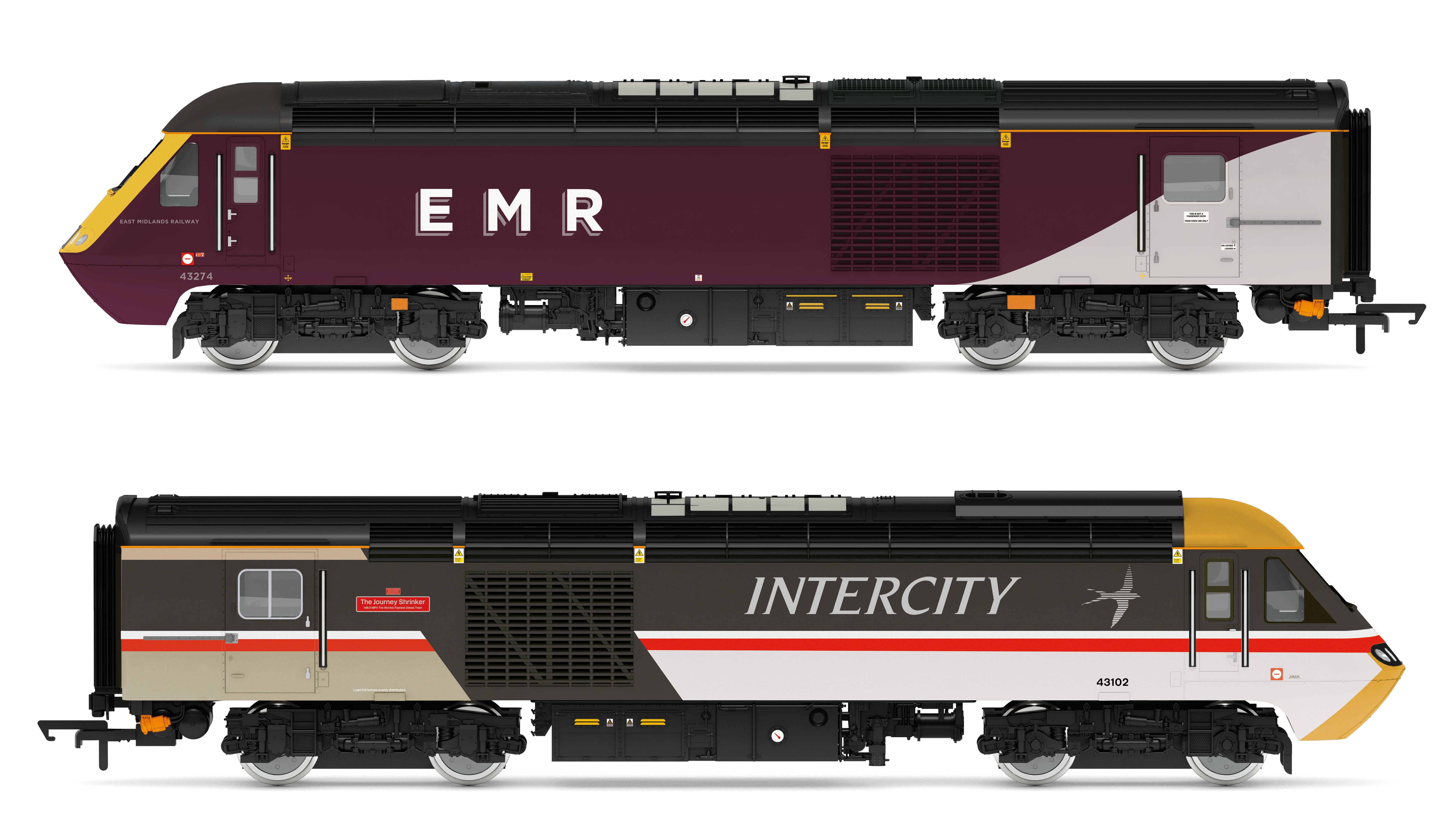 Hornby R30505 Class 43 HST Train pack 'EMR HST – Rails