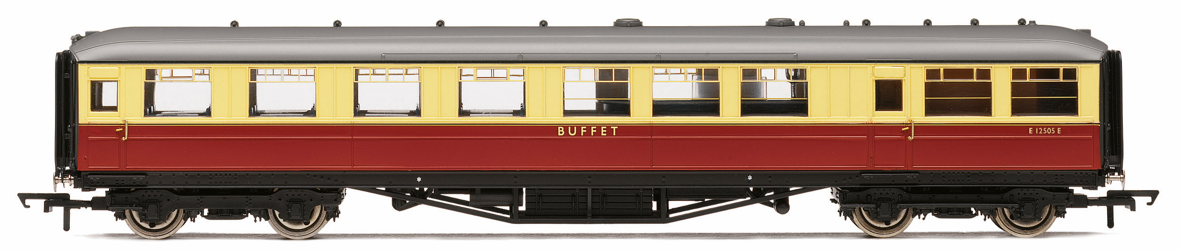 Hornby R40459 BR Gresley Corridor Crimson and cream Buffet – Rails