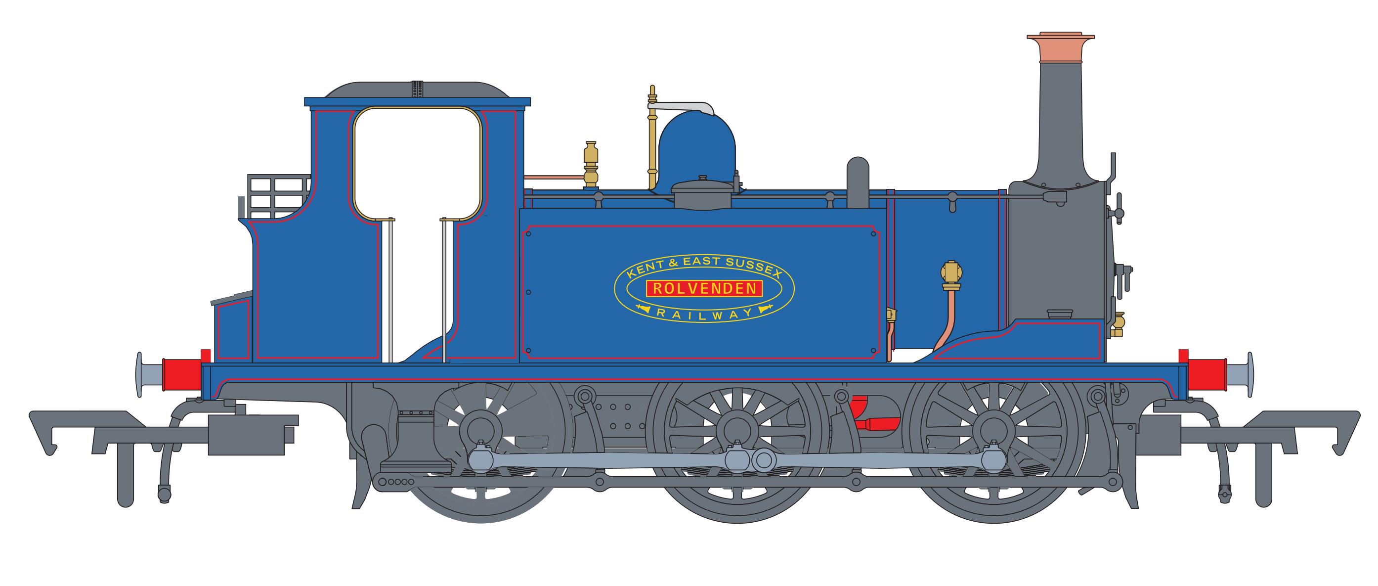 Dapol 4S-010-018 Class A1 Terrier 0-6-0T KESR Blue – Rails