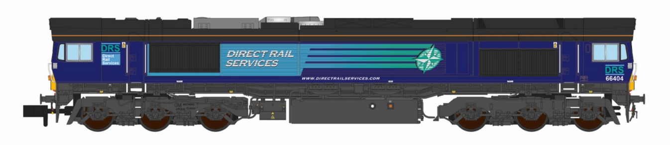 Revolution Trains RT-N66-DRC-404 Class 66 66404 DRS Compass – Rails