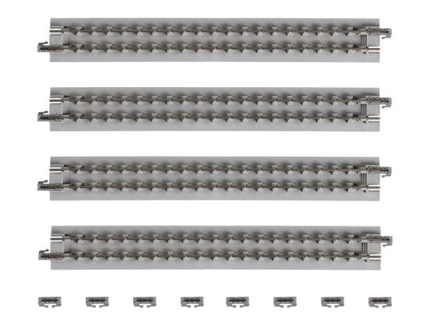 Kato 20-016 Unitrack (S186P) Straight Open Pit Track 186mm – Rails