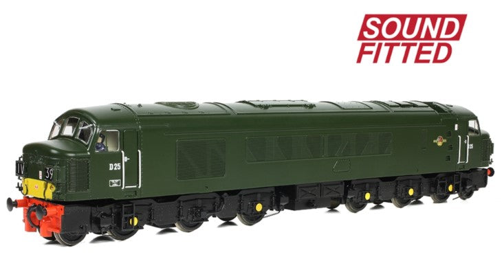 Bachmann 32-679ASF Class 45 Split Headcode D25 BR Plain Green (Small ...