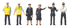 Preiser PR73004 British Police (6) British OO Scale Figure – Rails