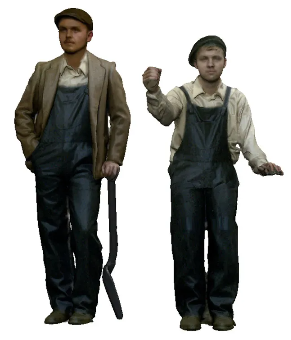 Modelu 11222-076 OO Gauge Loco Specfic Crew - Mainline Hunslet Crew ...