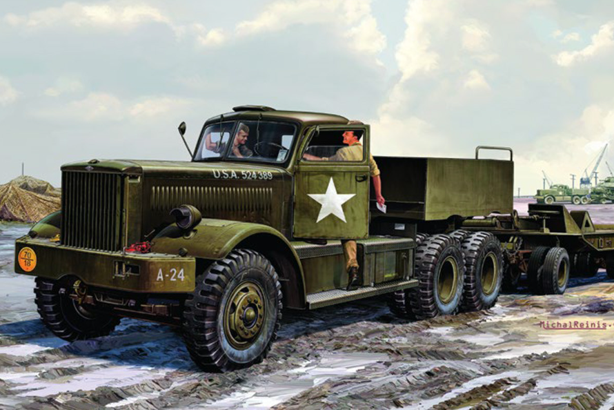 Revell 03364 M19 Tank Transporter Model Kit – Rails