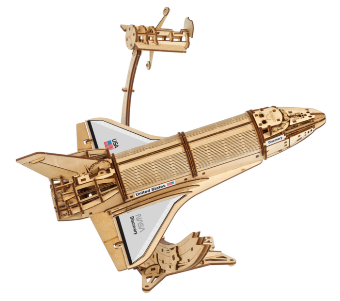 UGEARS NASA Space Shuttle Discovery Mechanical Model Kit – Rails of ...