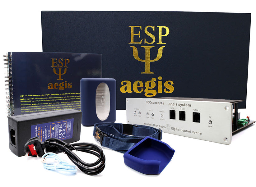 DCC Concepts DCC-AEGIS.SET ESP Ψ Aegis 5 Amp Wireless System – Rails