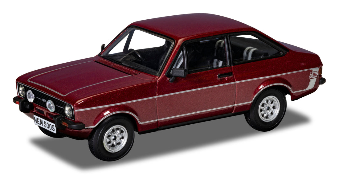 Corgi VA12623 Ford Escort Mk2 1300 Sport, Jupiter Red – Rails