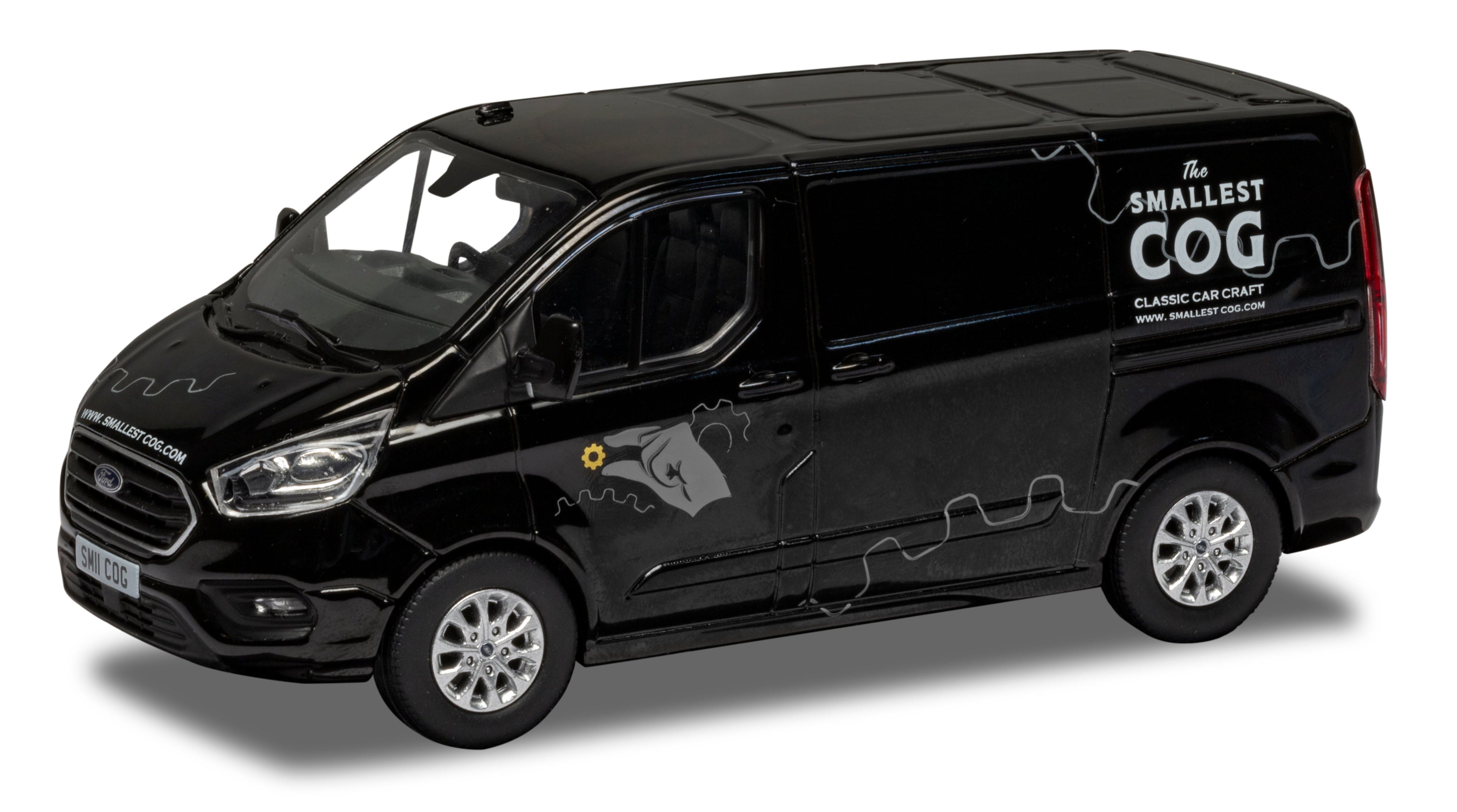 Corgi VA15105 Ford Transit Custom 300L1, Shadow Black – Rails